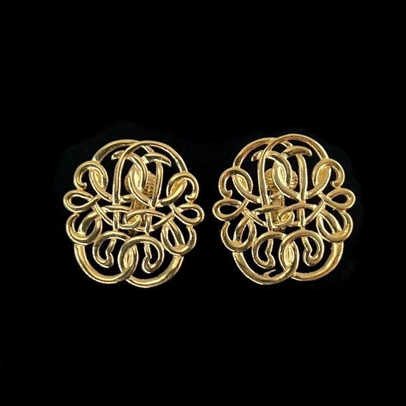 Avon | Jewelry | Vintage Avon Open Filigree Scroll Discs Clip On ...